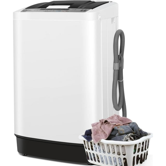 Nictemaw Portable Washing Machine 13.5Lbs Portable Washer Machine with Drain Pump, 1.8 Cu.ft ...
