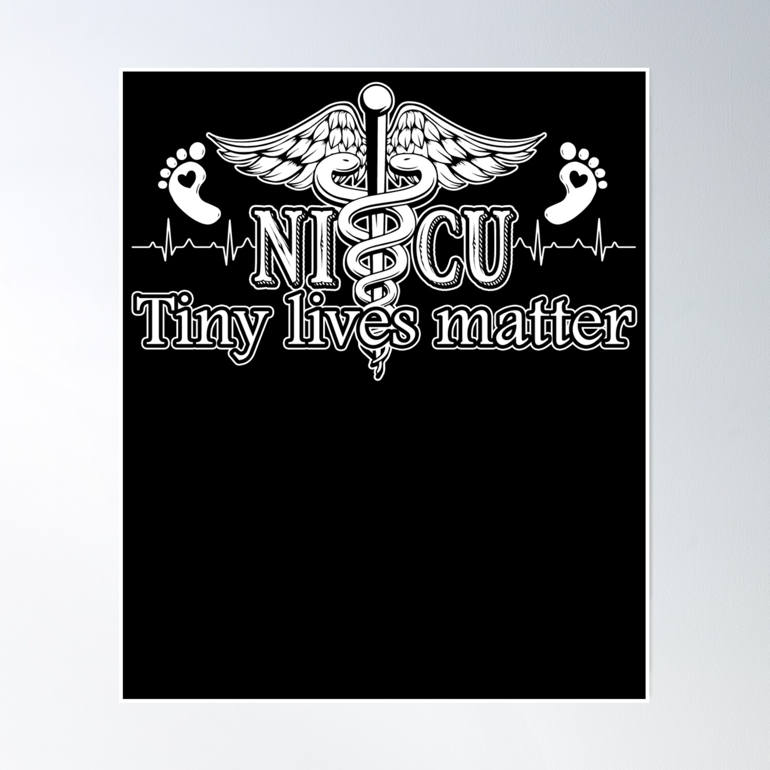 Nicu Nurse - Nicu Nurse Tiny Lives Matter Poster Wall Art, Modern Wall ...