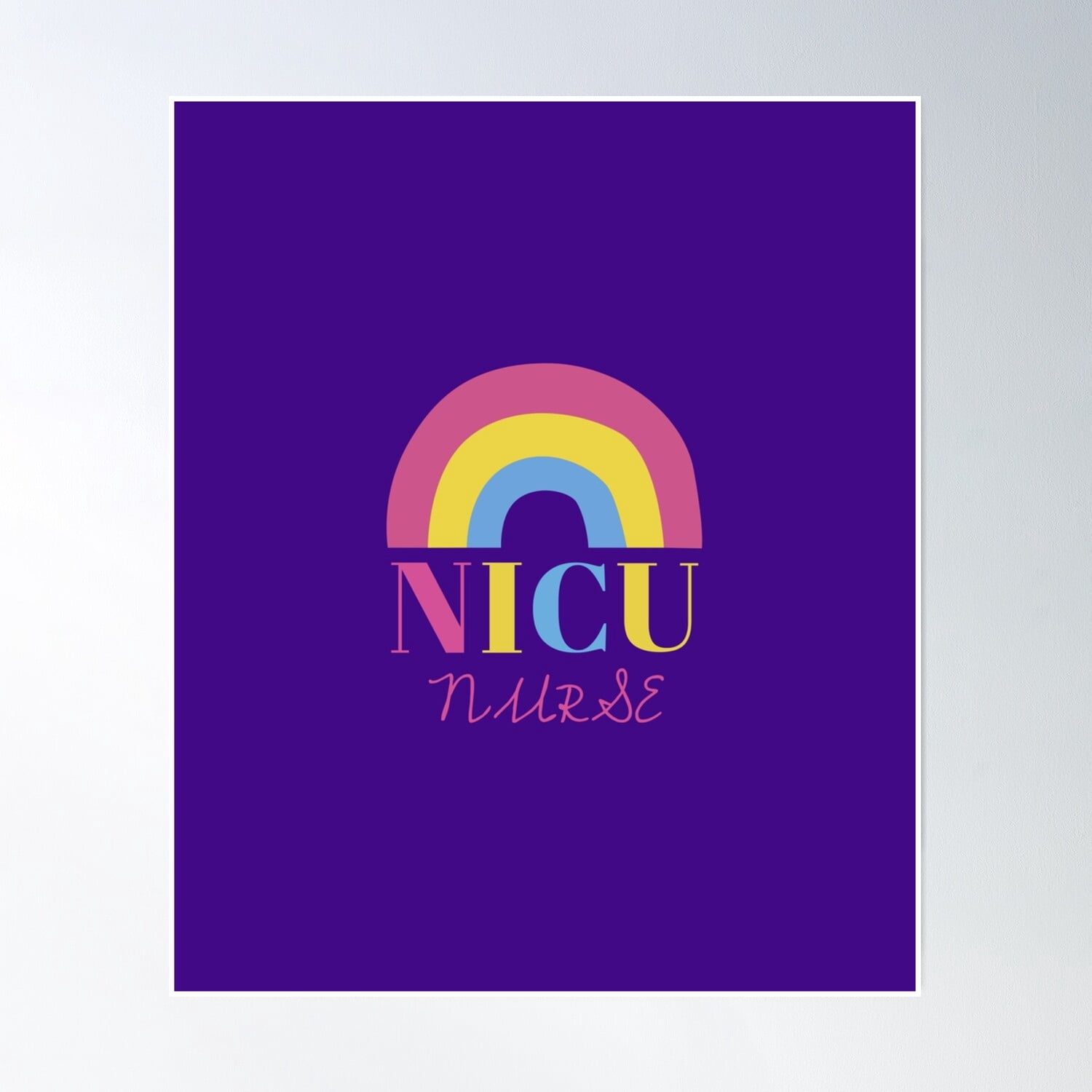 Nicu Nurse Poster Wall Art, Modern Wall Decor, 24x36 UNFRAMED - Walmart.com