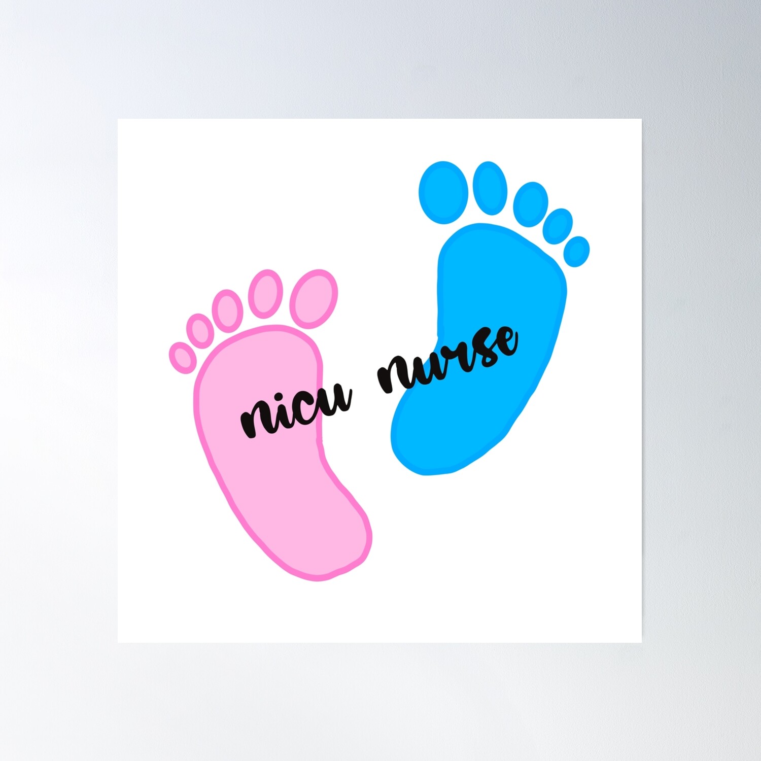Nicu Nurse Poster Wall Art, Modern Wall Decor, 30x30 UNFRAMED - Walmart.com