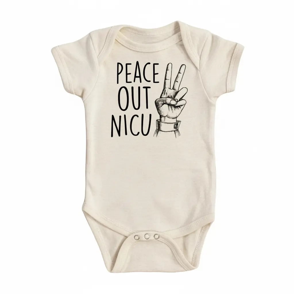 Nicu Peace Out Newborn Gift Baby Bodysuit - Walmart.com
