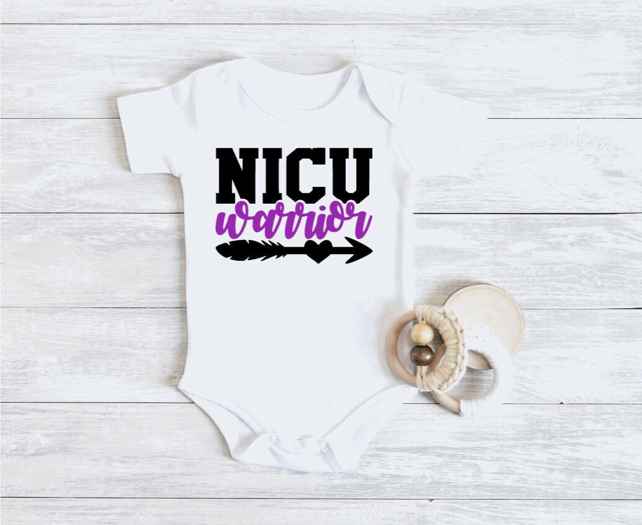 Nicu Warrior Bodysuit, Nicu Baby , Tiny Warrior Baby ,Cute Preemie Baby ...
