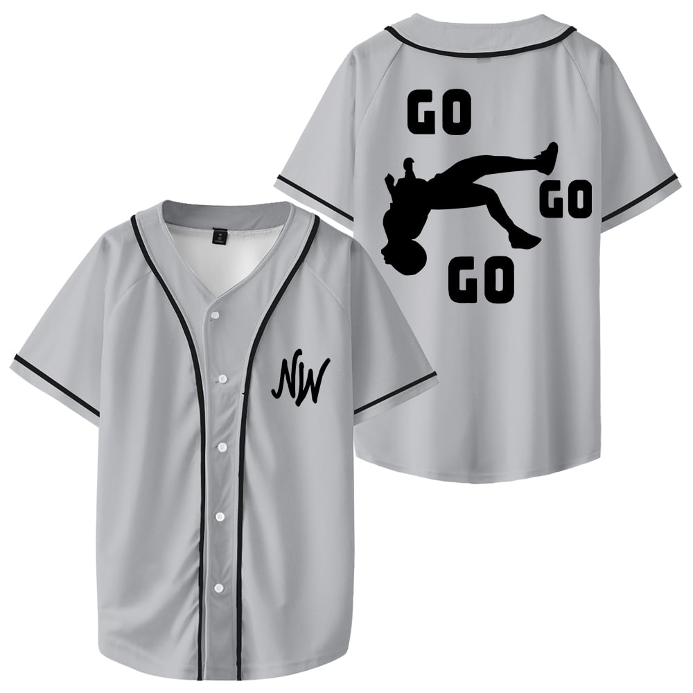 Nidal Wonder Go Go Go Merch Baseball Jersey Short Sleeve Shirts Women ...