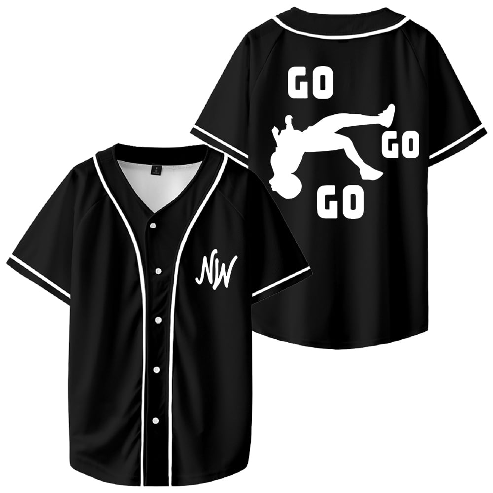 Nidal Wonder Go Go Go Merch Baseball Jersey Short Sleeve Shirts Women ...