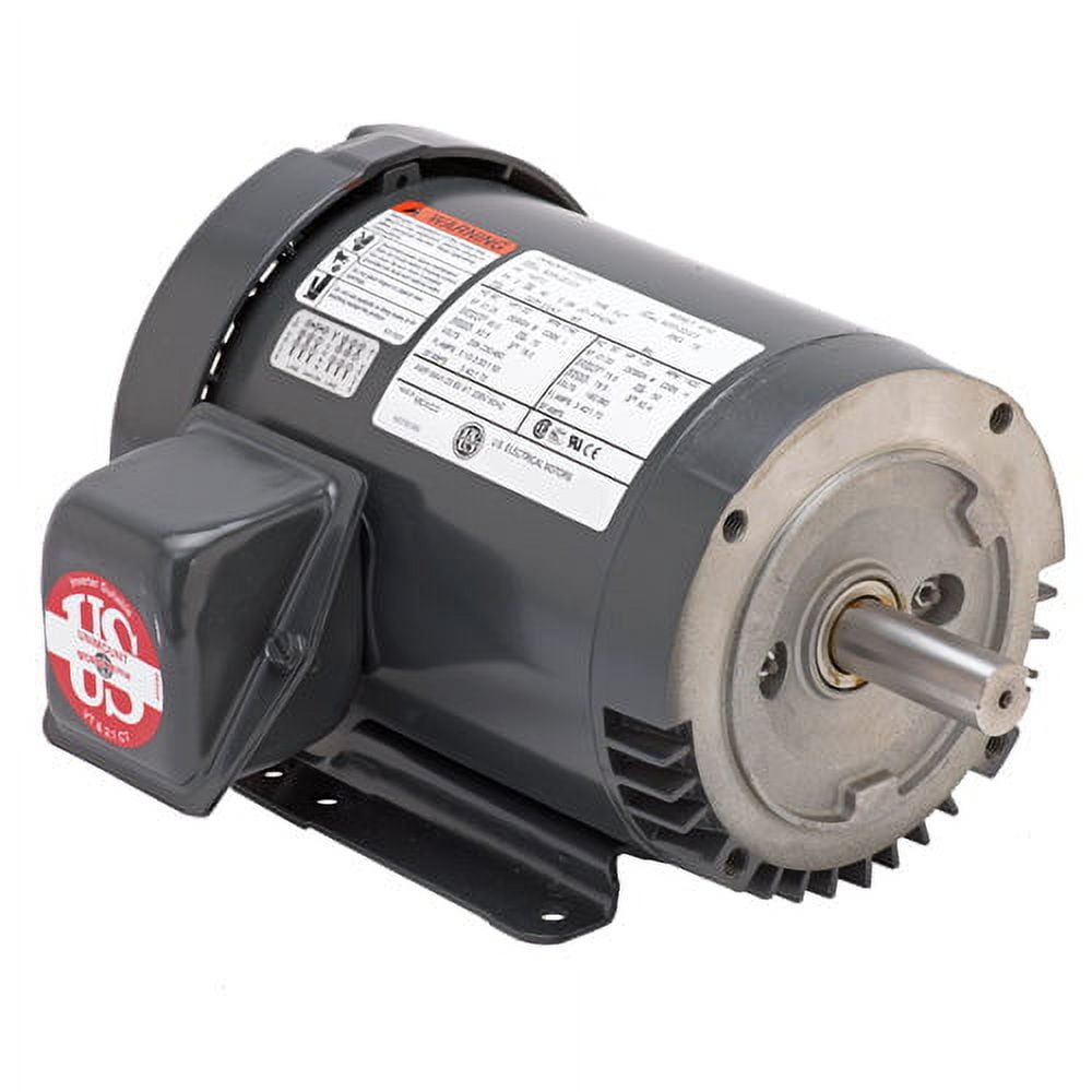 Nidec Motor Corporation U34S1AC Steel Edge Rolled Steel Frame Motor, 3/ ...