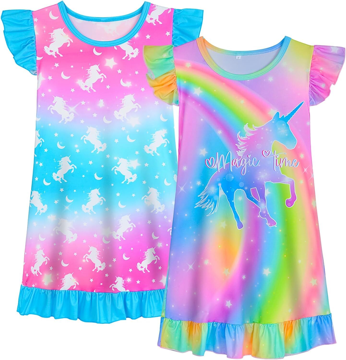 Disney Girls' Toddler Princess Fantasy Nightgown, Ariel Ocean Dreams ...