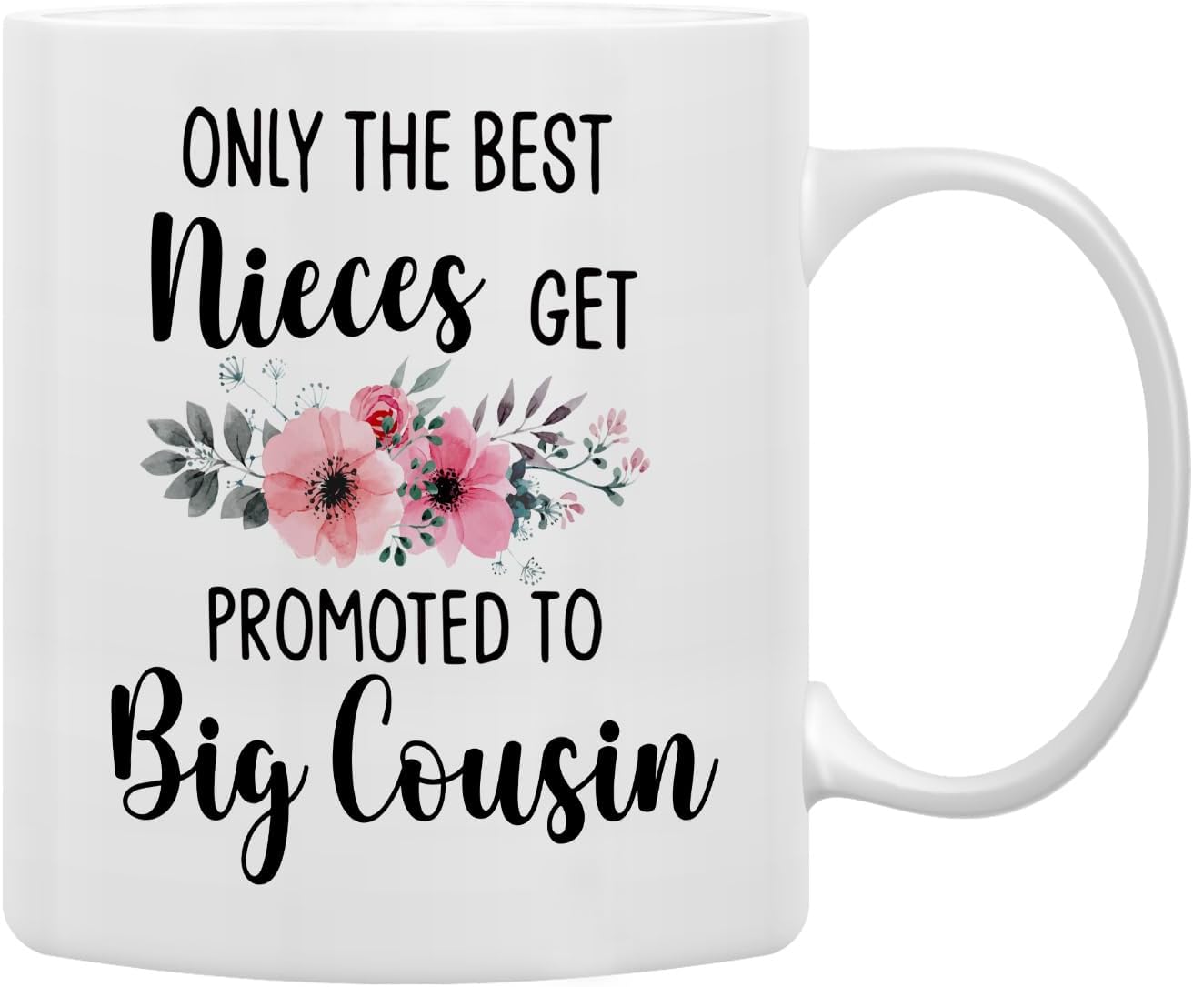 Niece Gifts Coffee Mugs, Niece Mug, Pregnancy Announcements Big Cousin ...