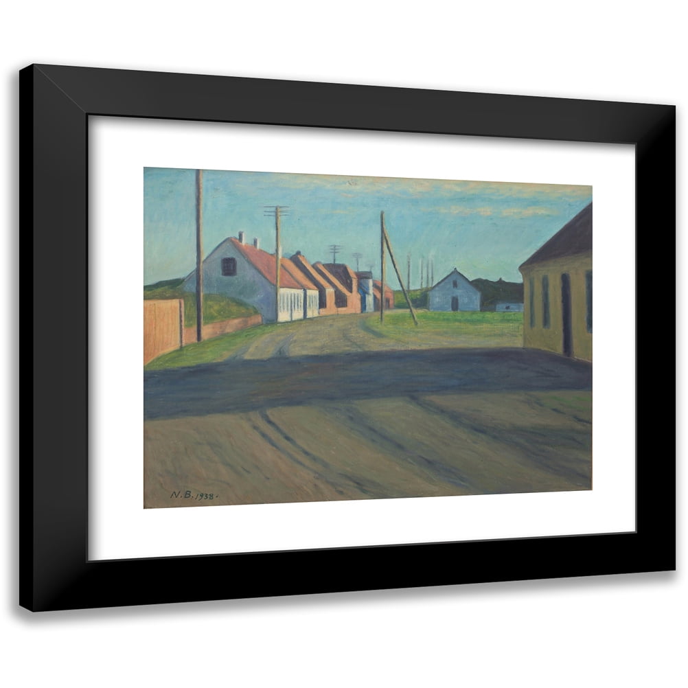 Niels Bjerre 14x12 Black Modern Framed Museum Art Print Titled - Road ...