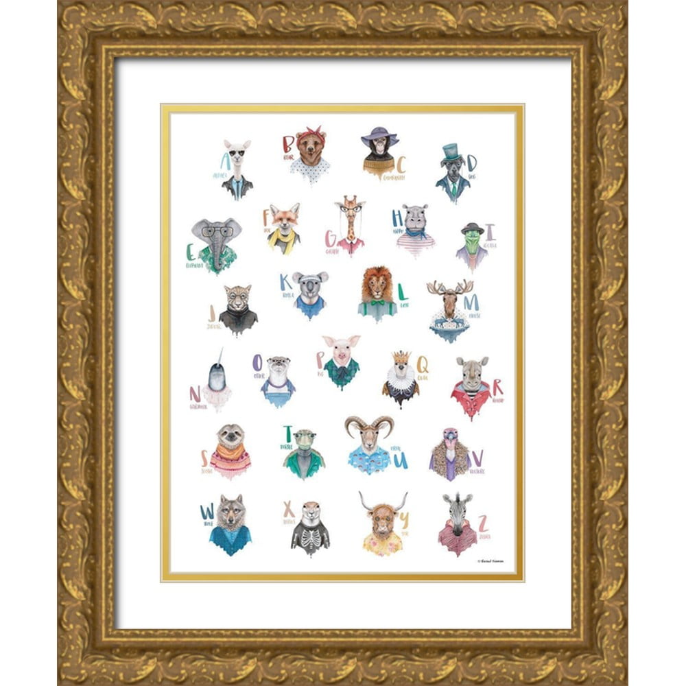 Nieman, Rachel 25x32 Gold Ornate Wood Framed with Double Matting Museum ...