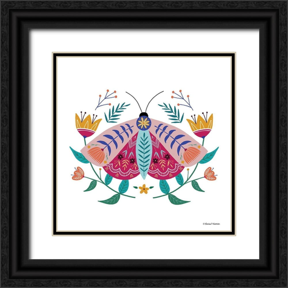 Nieman, Rachel 26x26 Black Ornate Wood Framed with Double Matting ...