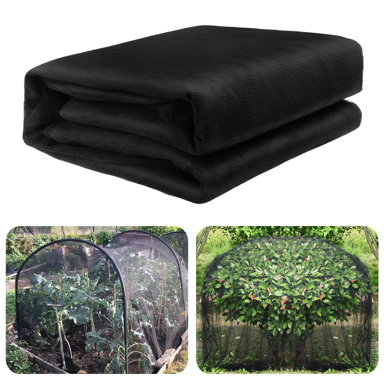 Niemro - 2Pcs Black Garden Mesh Netting for Plants，Ultra Fine Plant ...