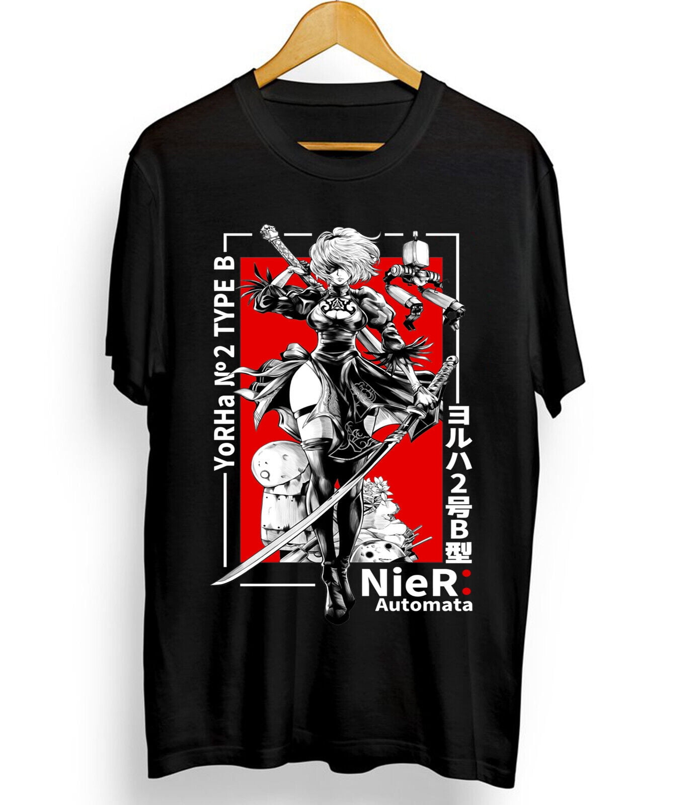 Nier Automata 2B YoRHa New Unisex Shirt,Girl,Cyber Punk Waifu graphic ...