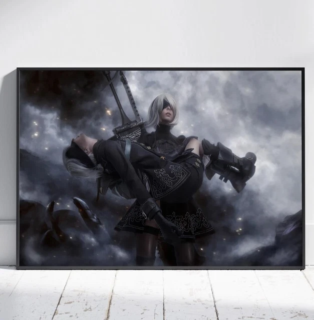 Nier Automata Poster, 2B Wall Art, Rolled Print, Game Poster Gift 4 NO ...