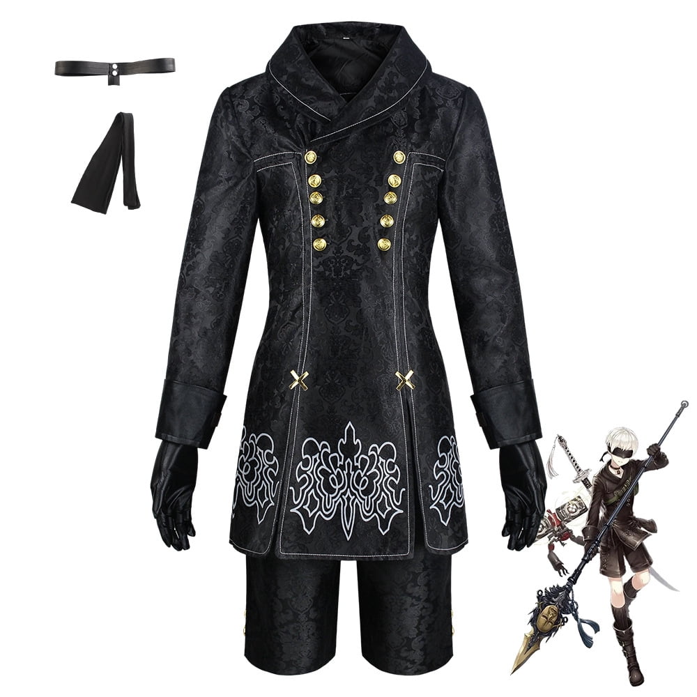 Nier Automata YoRHa No.9 Type S Cosplay Costume - Black Coat, Nier ...