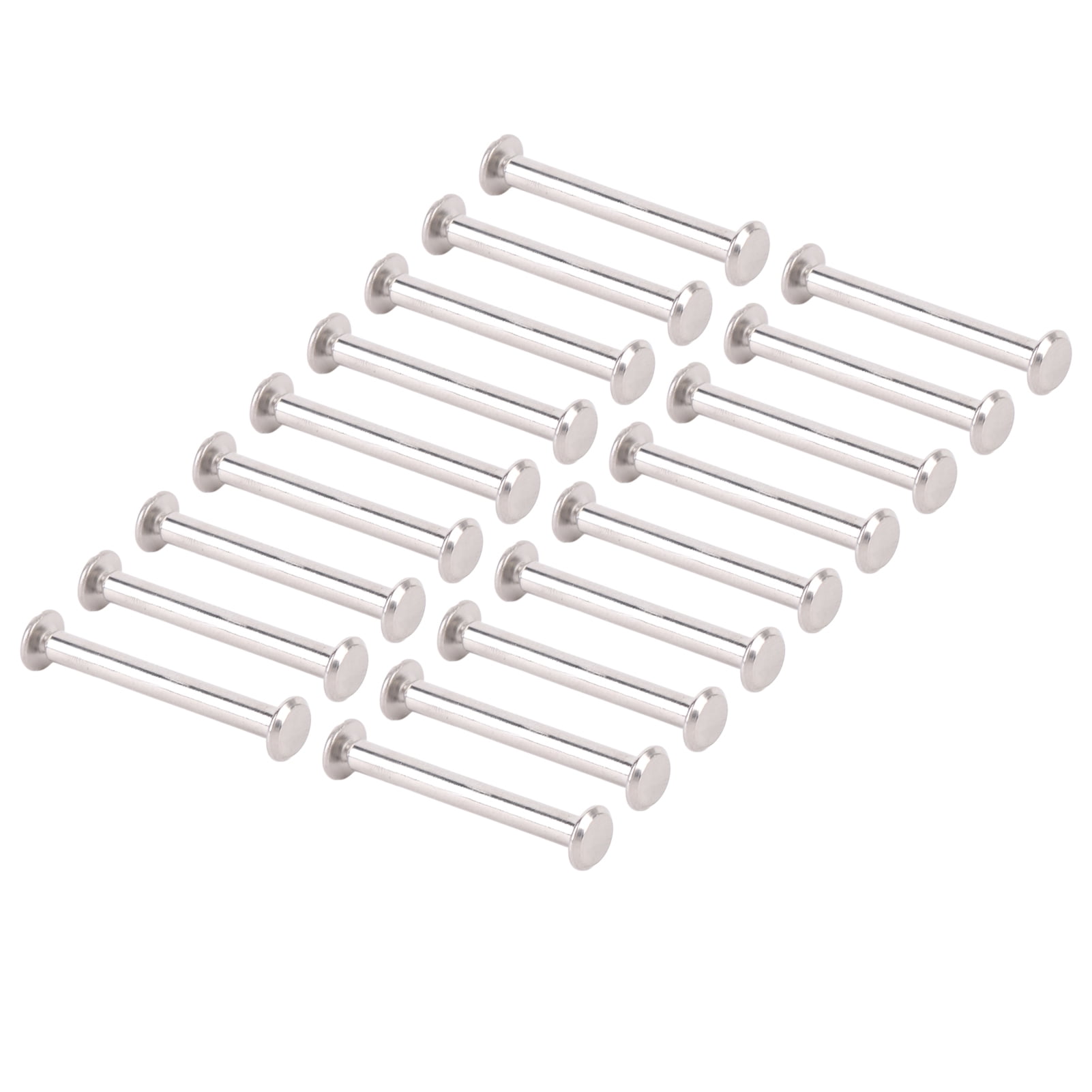 Nieyigj 100 Pairs M2 Stainless Steel Rivets Screws Flat Round Hex ...