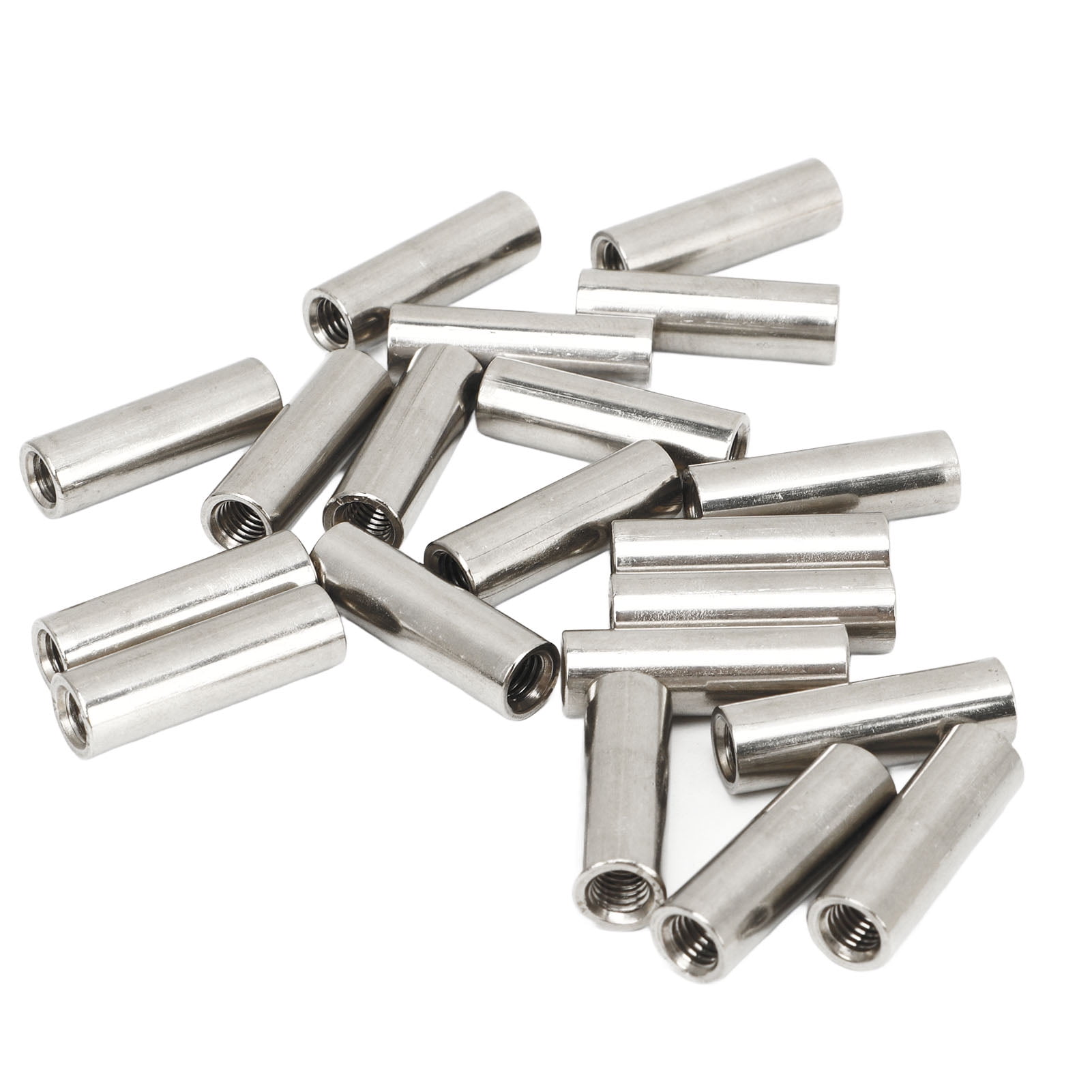 Nieyigj 20Pcs M5 Female Thread Coupling Nut Stainless Steel Wear Proof ...