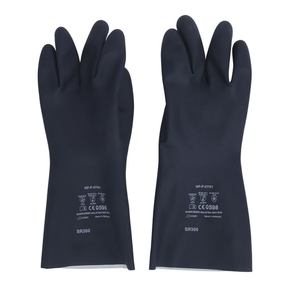 Nieyigj Chemical Resistant Neoprene Safety Work Gloves with Cotton ...