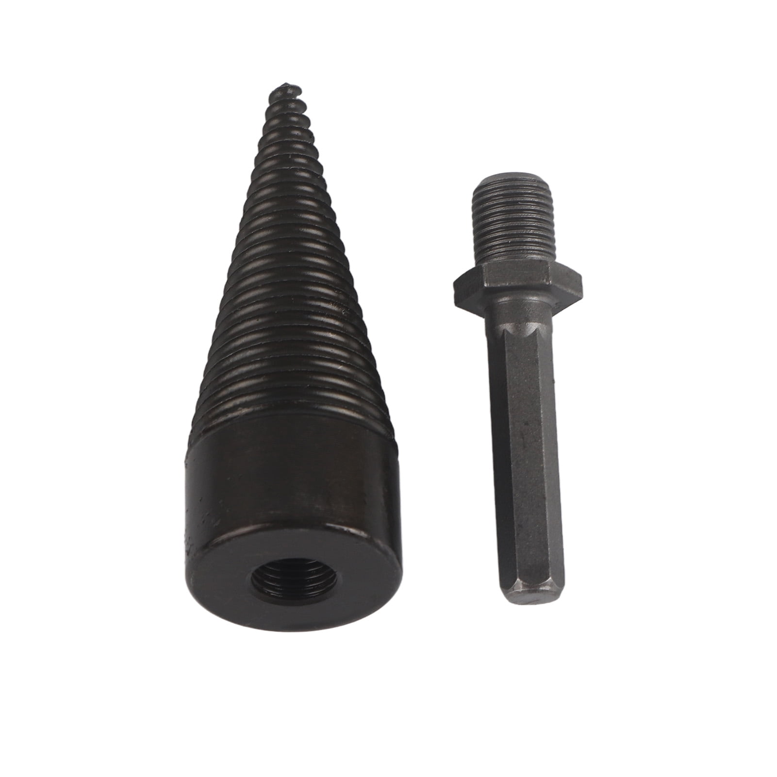 Nieyigj Firewood Drill Bit Wood Log Splitter, Carbon Steel Cone Hex ...