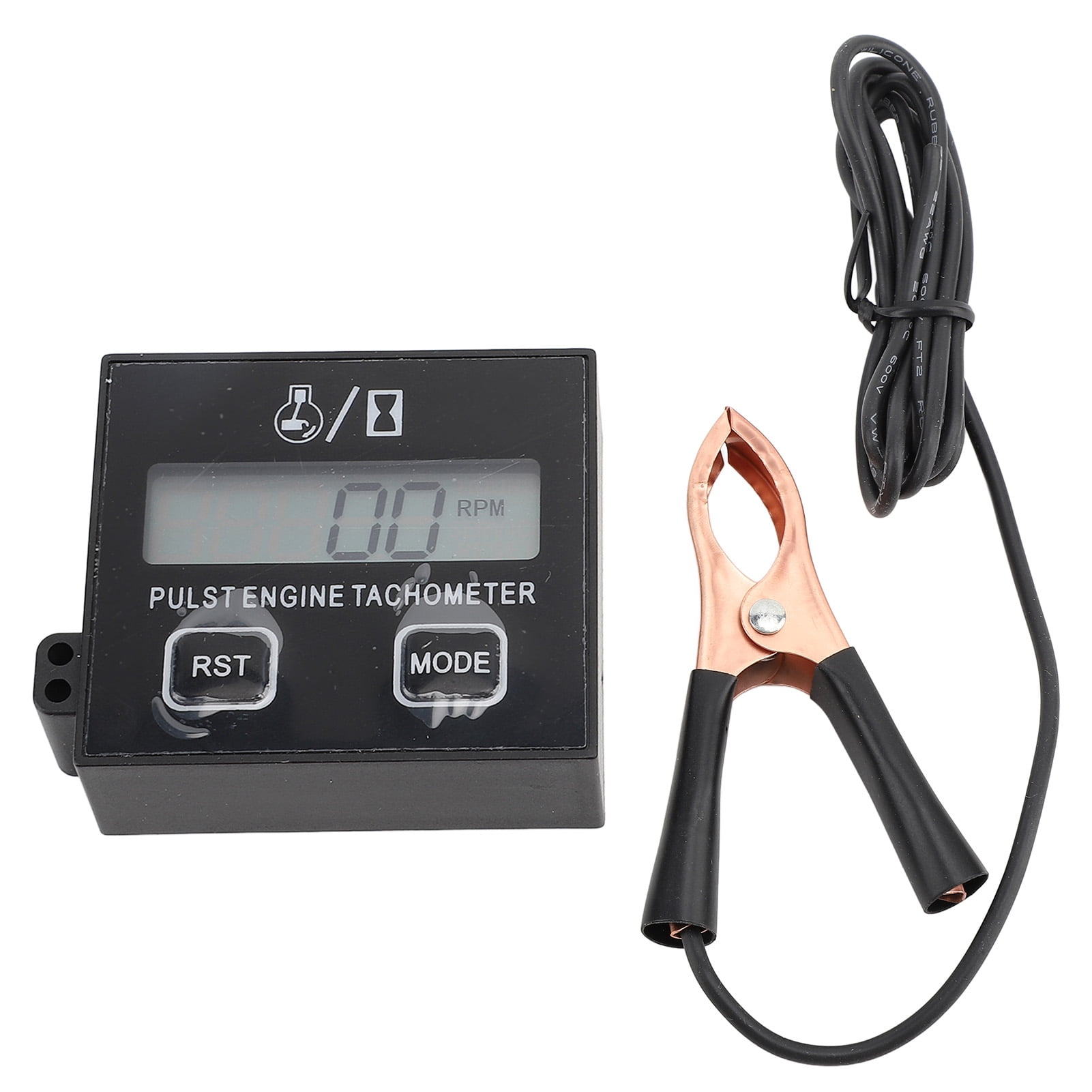 Nieyigj Pulse Engine Tachometer Small Digital LCD Display Speedometer ...