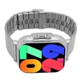 Nieyigj Smart Watch with Earbuds 2.01 Inch Touch Screen Silver Steel ...