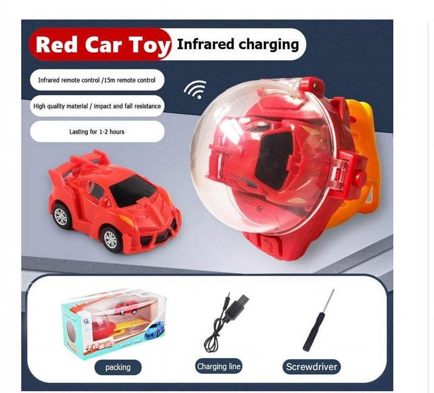 Nifei 2.4 GHz Detachable Watch Car Toys, Cute Wrist Racing Car Watch ...