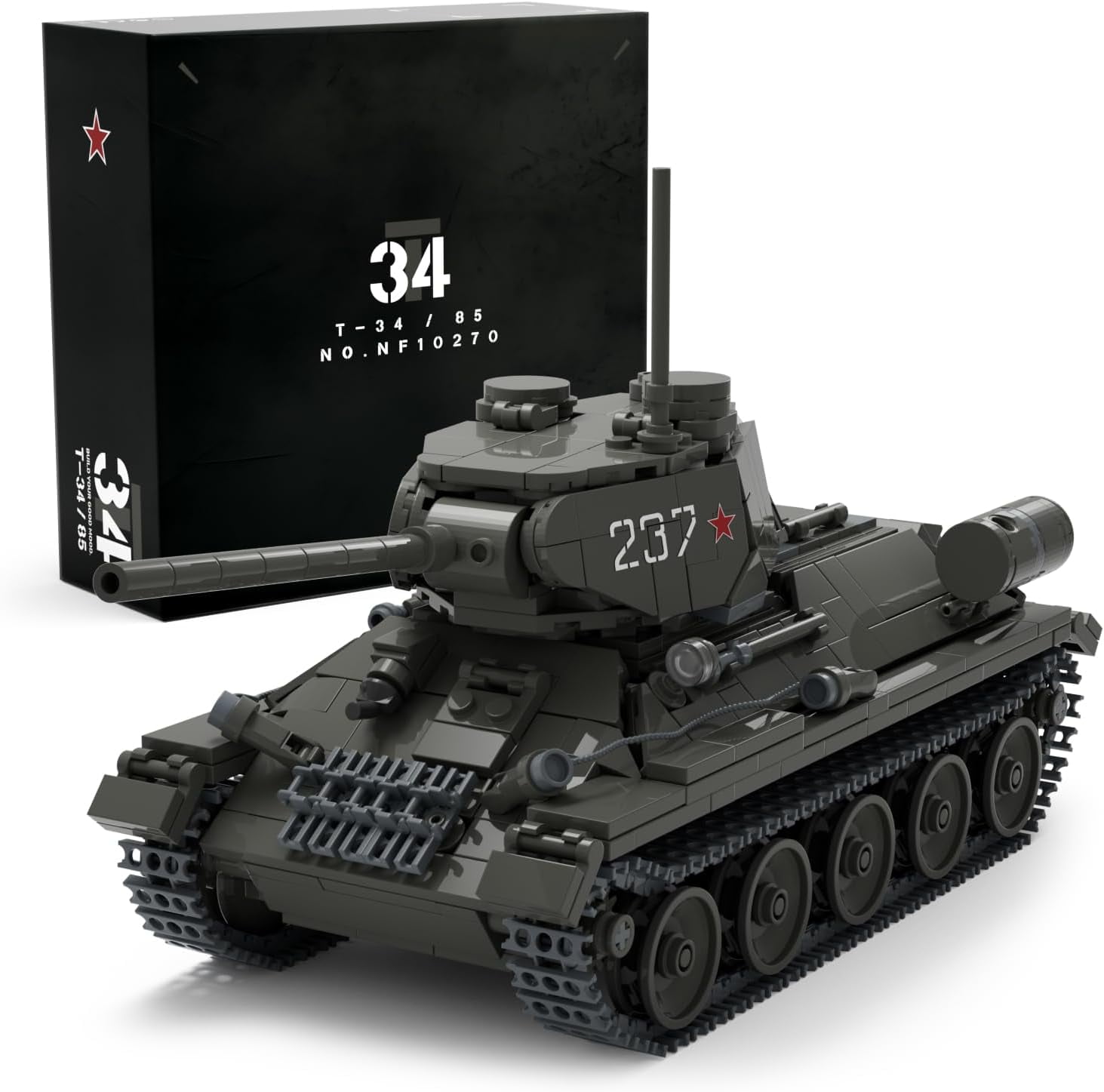 Nifeliz T34/85 Tank, WW2 Military Tank Building Set for Adults ...
