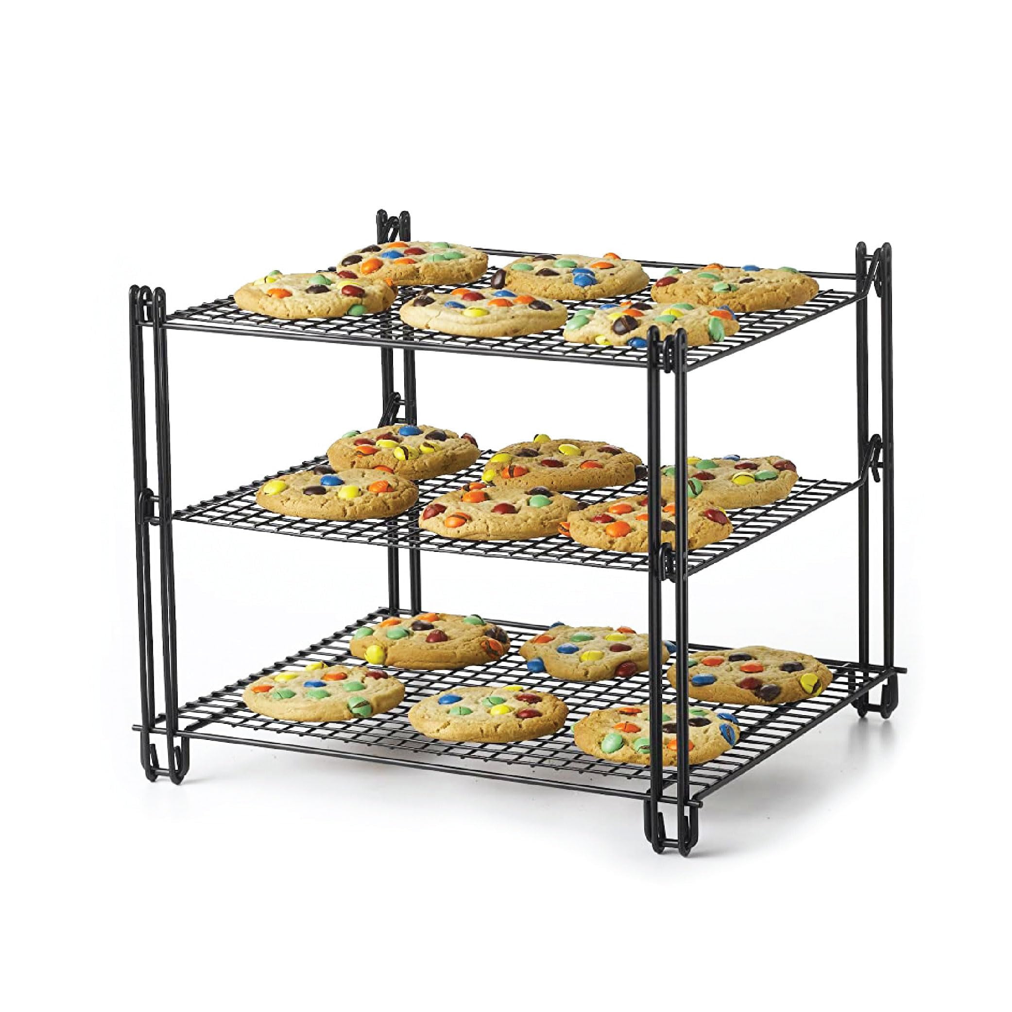 Nifty 3-Tier Cooling Rack â€“ Non-Stick Coating, Wire Mesh Design ...