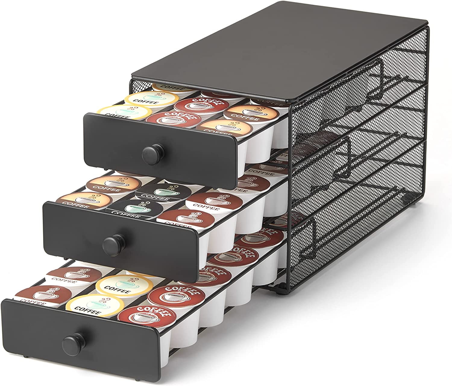 Nifty Coffee Pod Drawer – Black Satin Finish, Compatible with K-Cups ...