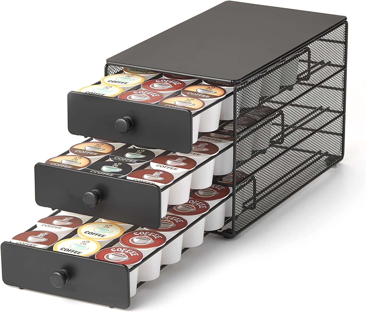 Nifty Coffee Pod Drawer – Black Satin Finish, Compatible with K-Cups ...