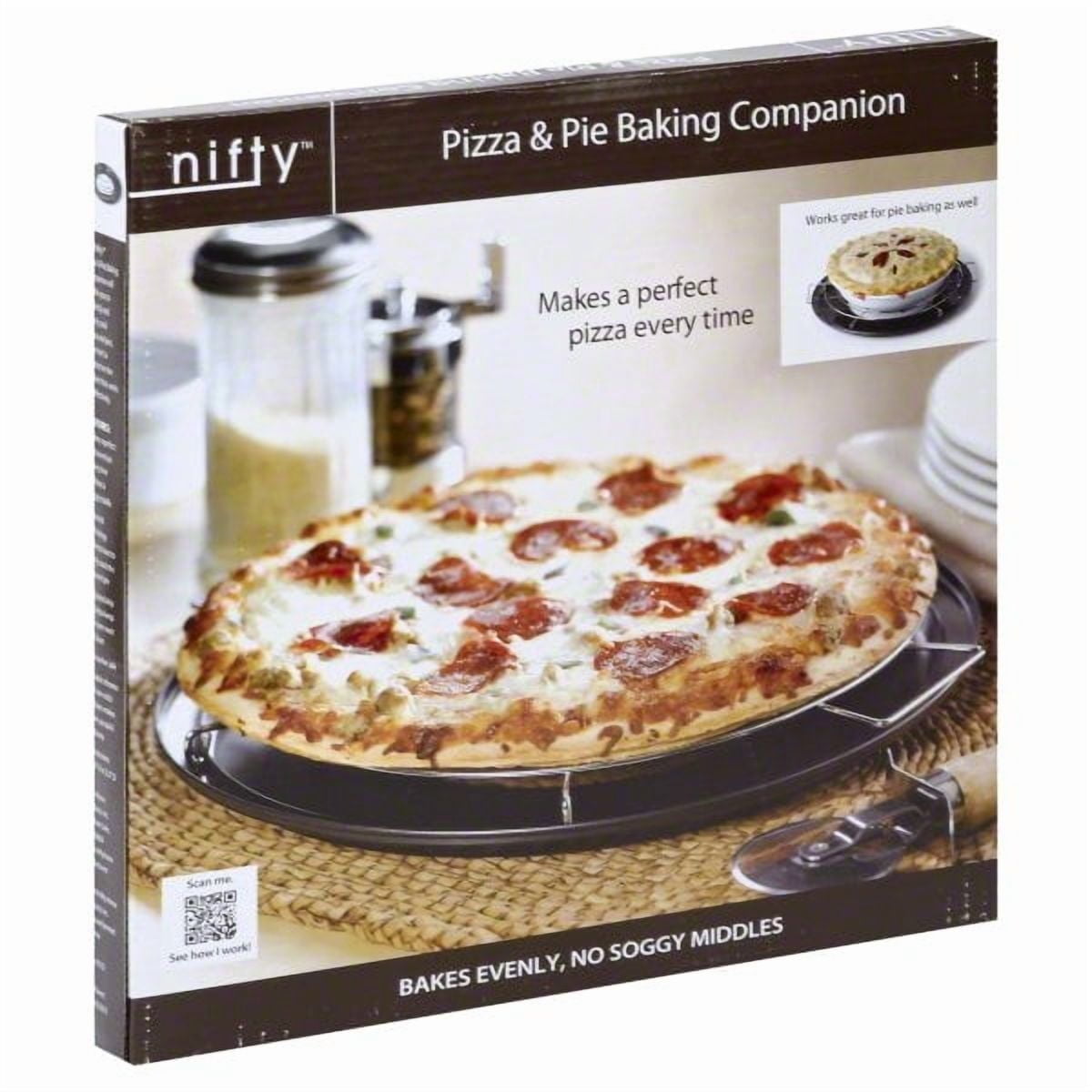 Nifty Solutions Pizza and Pie Baking Rack – Built-In Drip Pan ...