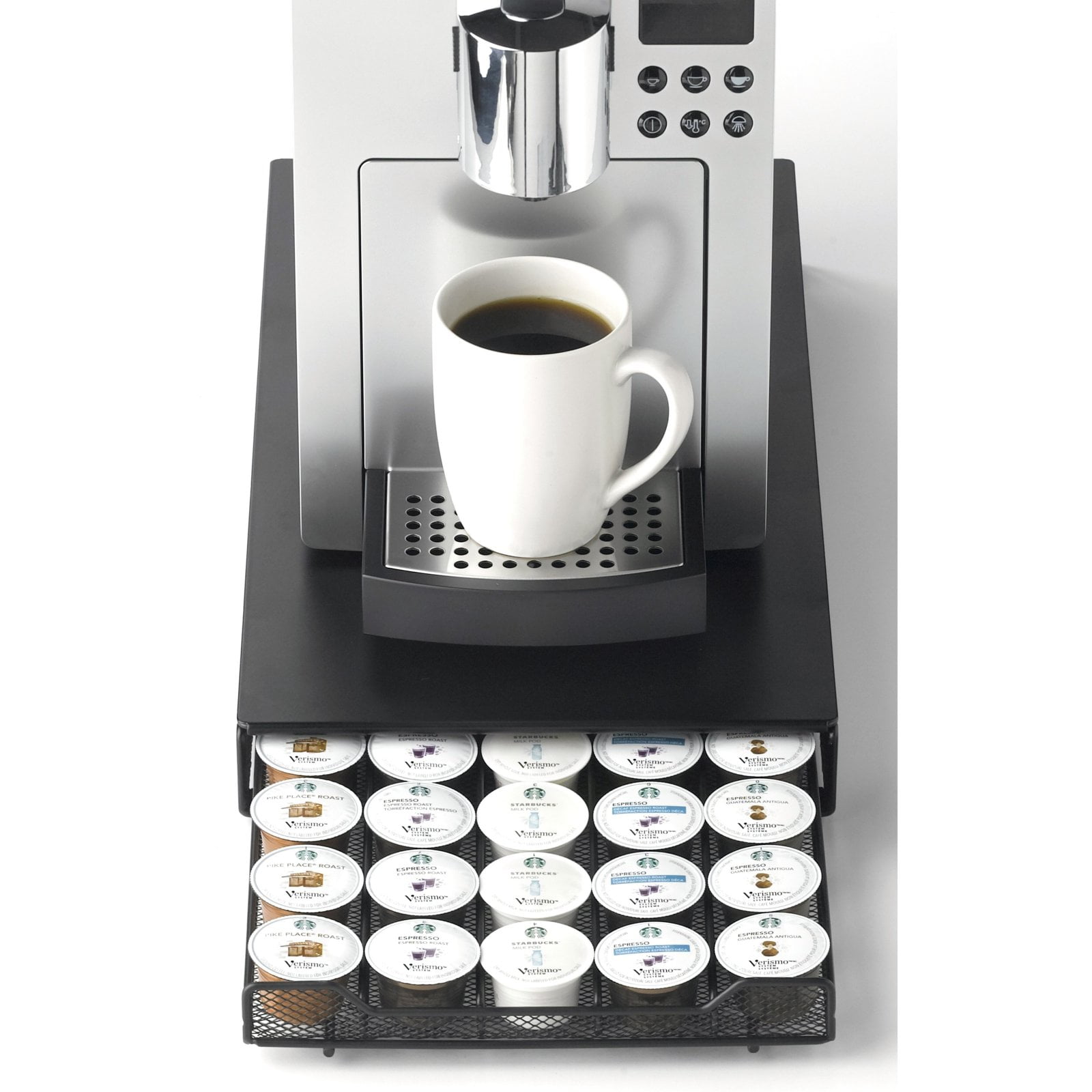 Nifty Verismo Capsule Drawer – 50 Capsule Pod Pack Holder, Non-Rolling ...