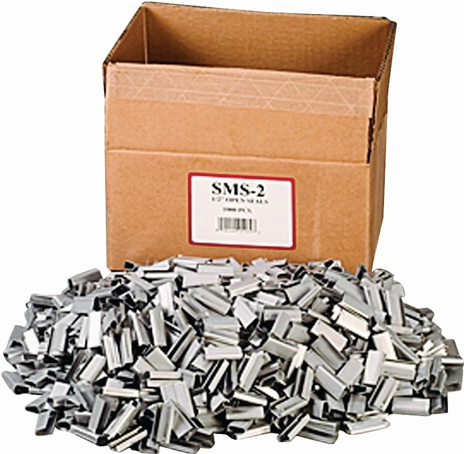Nifty Products SMS2 Metal Seal, 1/2" Width, Silver, For Polypropylene ...