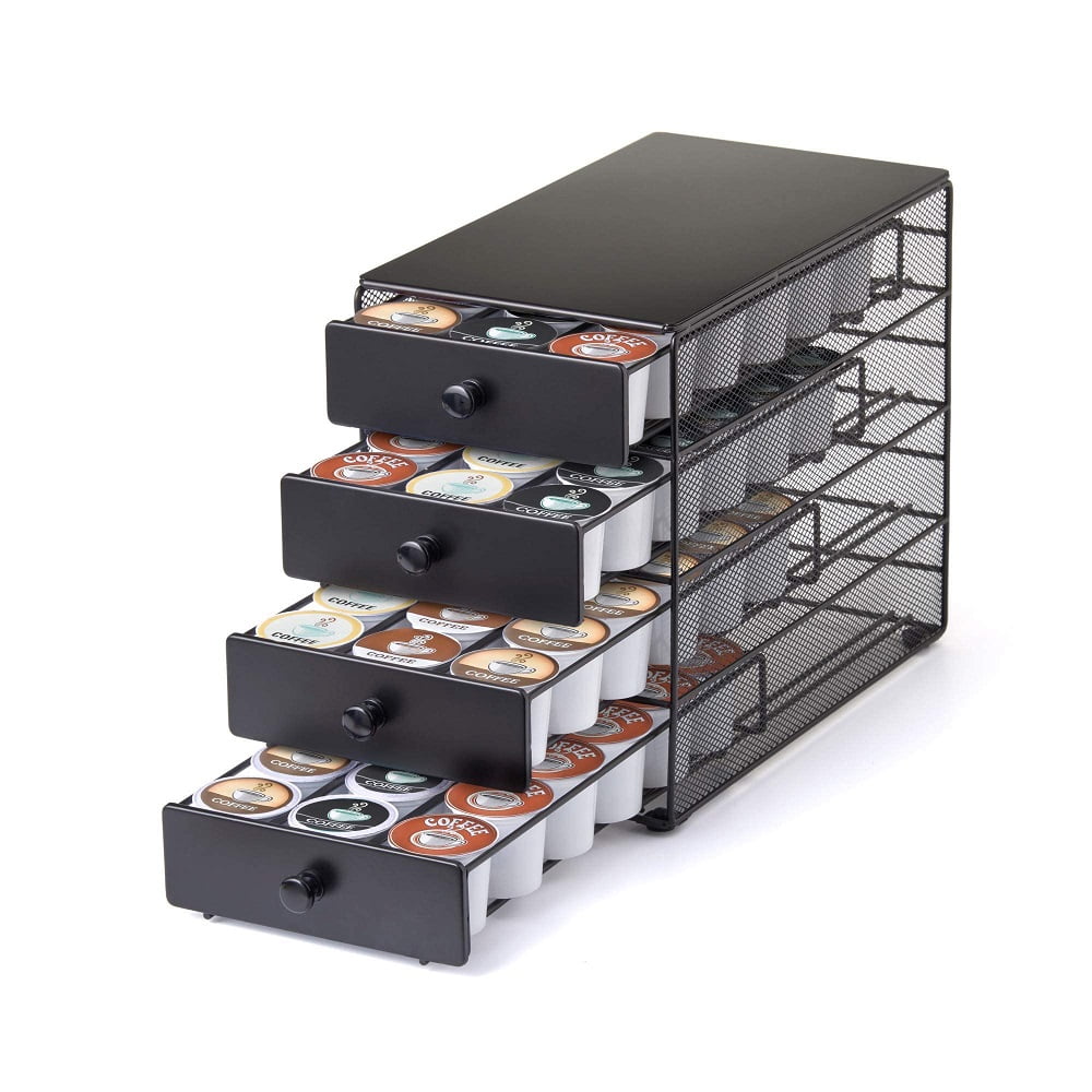 Nifty Solutions 4-Tier K-Cup Compatible Coffee Pod Drawer, 72 Pod ...