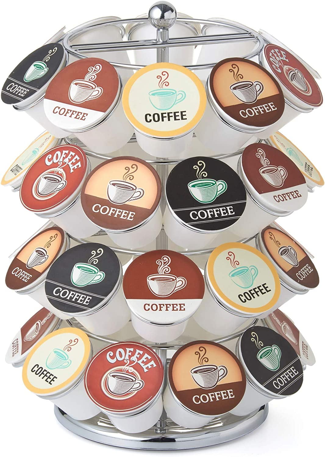 Nifty Solutions K-Cup Compatible Coffee Pod Carousel - 40 Pod Storage ...