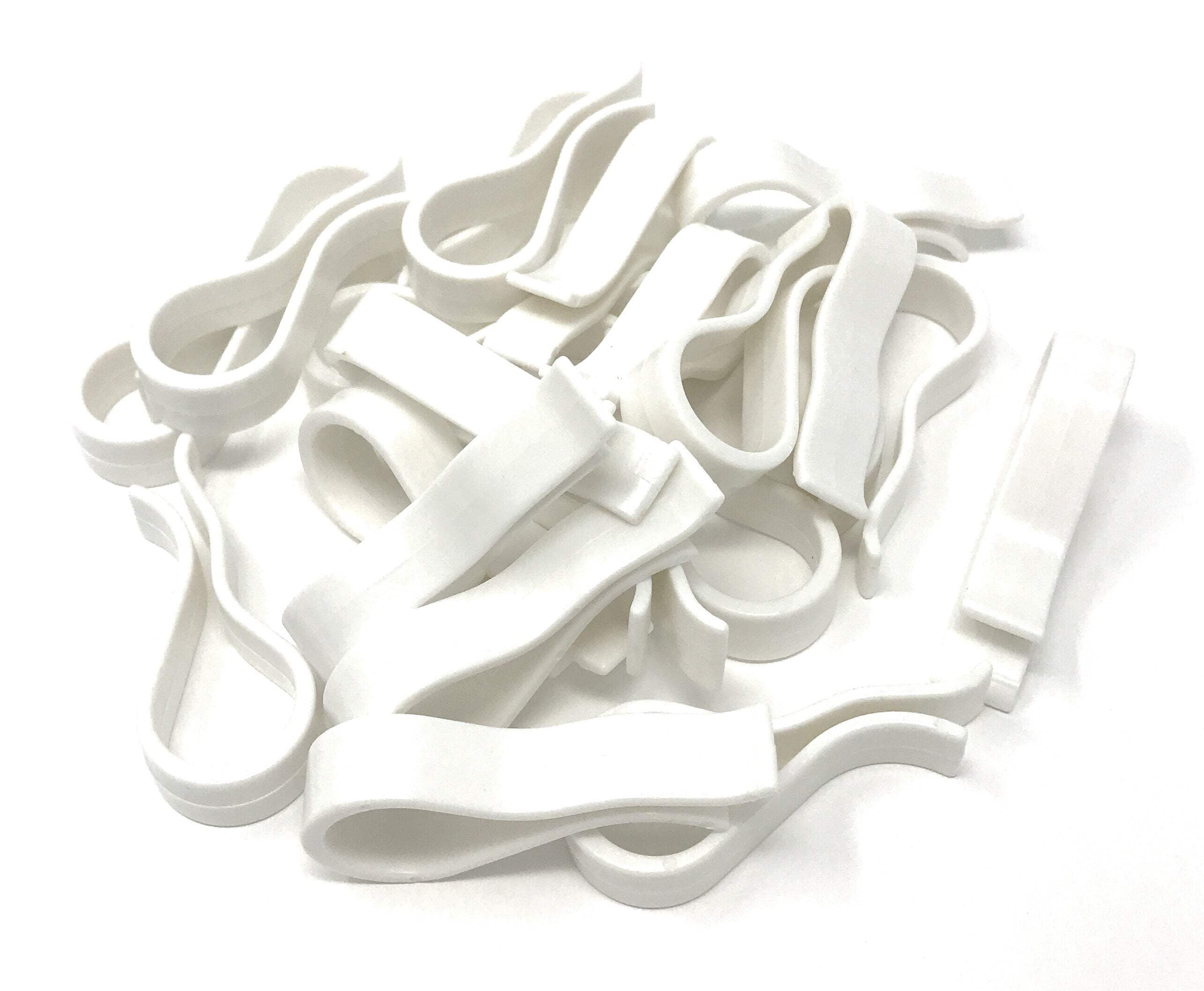 NiftyPlaza 100 Strut Clips - Hanger plastic Clips garment shirt coat ...