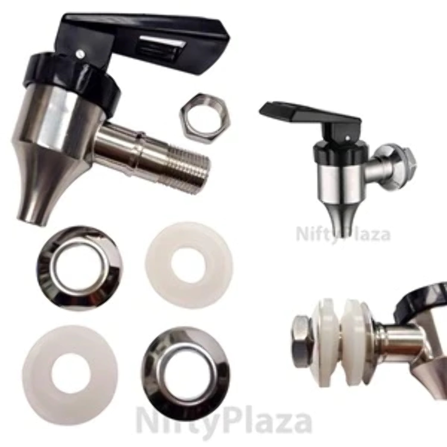 NiftyPlaza Beverage Dispenser Spigot Faucet - Stainless Steel – Premium ...