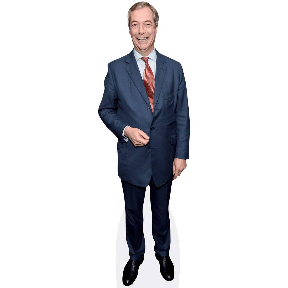 Nigel Farage (Red Tie) Lifesize Cardboard Cutout Standee - Walmart.com