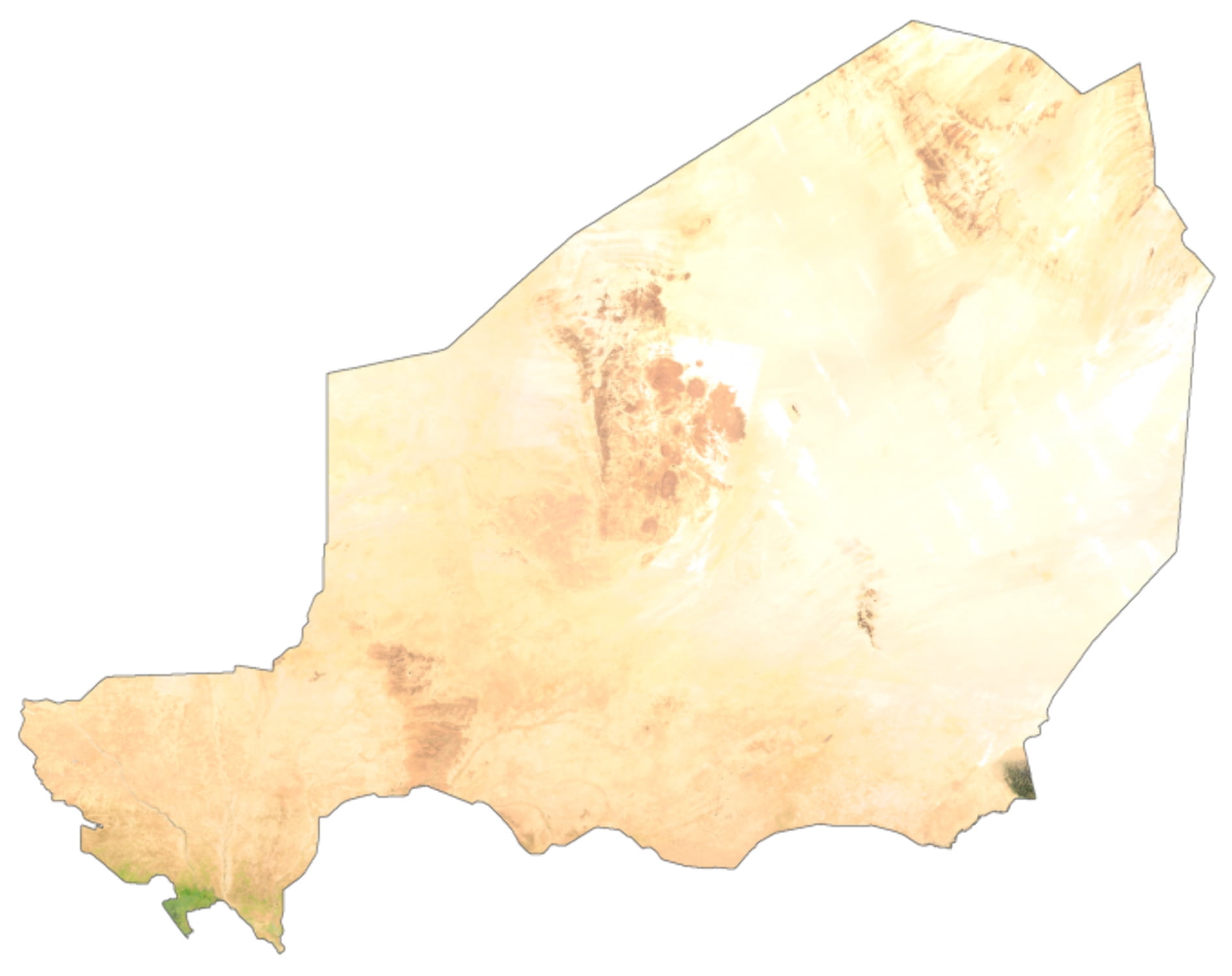 Niger Satellite Map GLOSSY POSTER PICTURE PHOTO PRINT BANNER ...