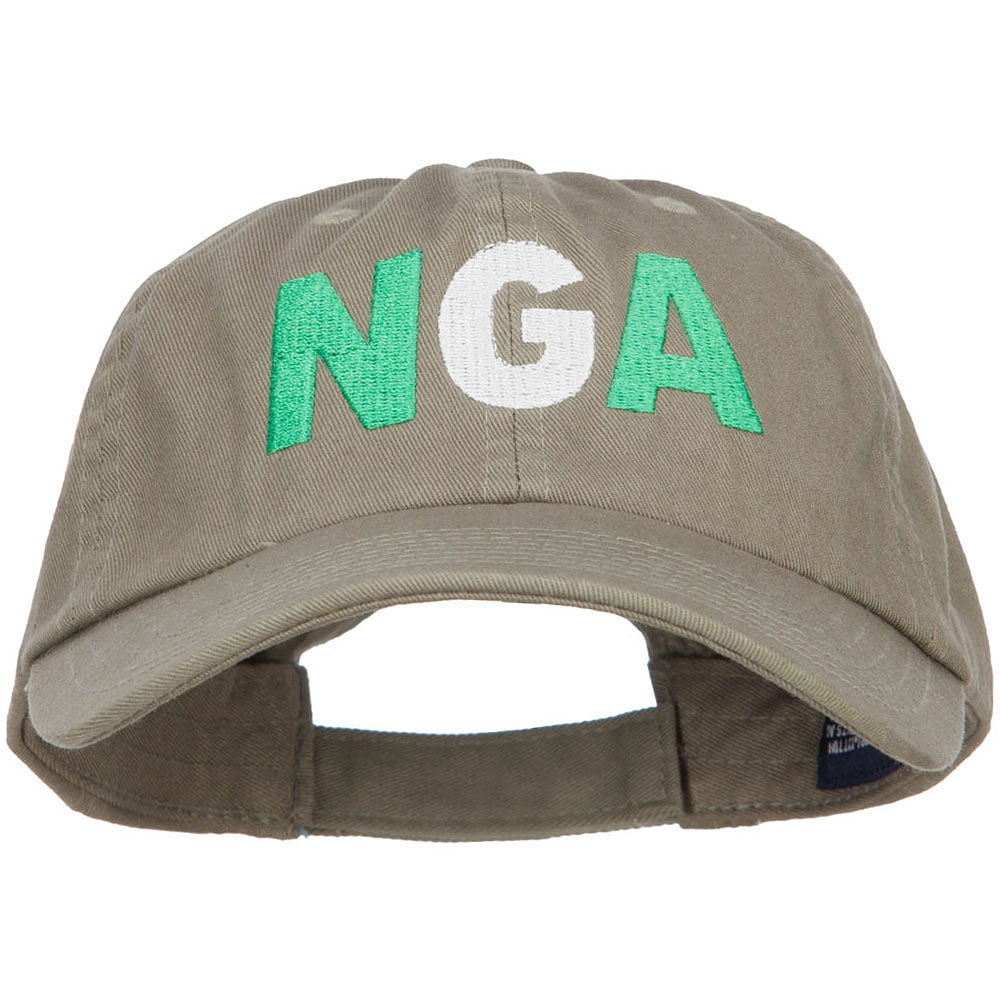 Nigeria NGA Flag Embroidered Low Profile Cap - Olive OSFM - Walmart.com