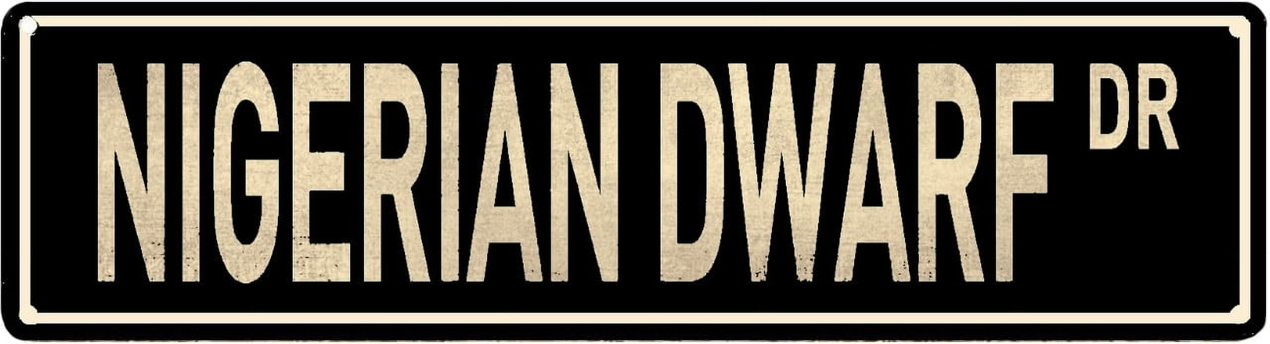 Nigerian Dwarf Dr. Street Signs, Goat Sign Goat Gift Animal Signs Metal ...