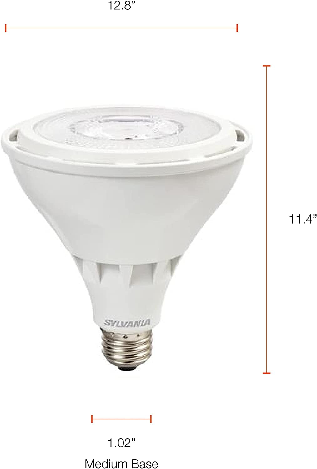 Night Chaser LED PAR38 Light Bulb, 250W=25W, Dimmable, Wet Rated, 2650 ...