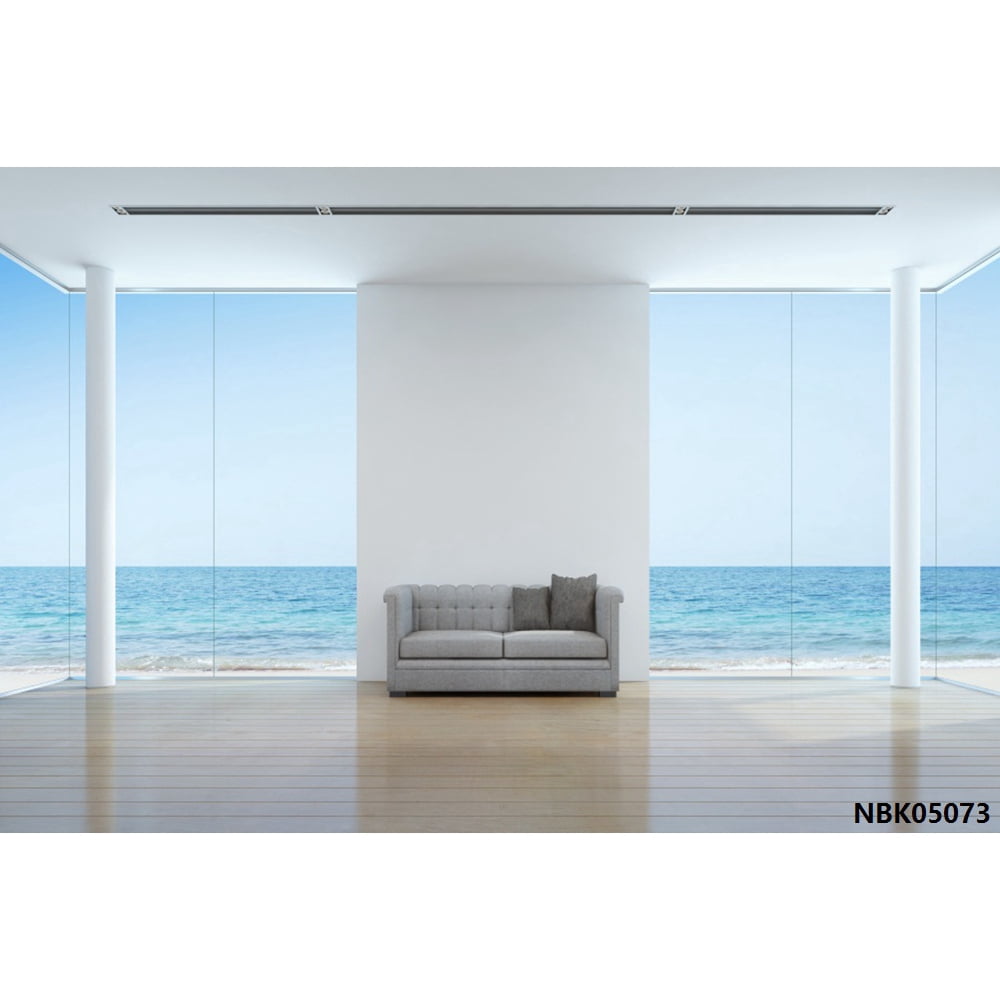 Night City Modern Buildings Curtain Window Interior Decor Photography ...