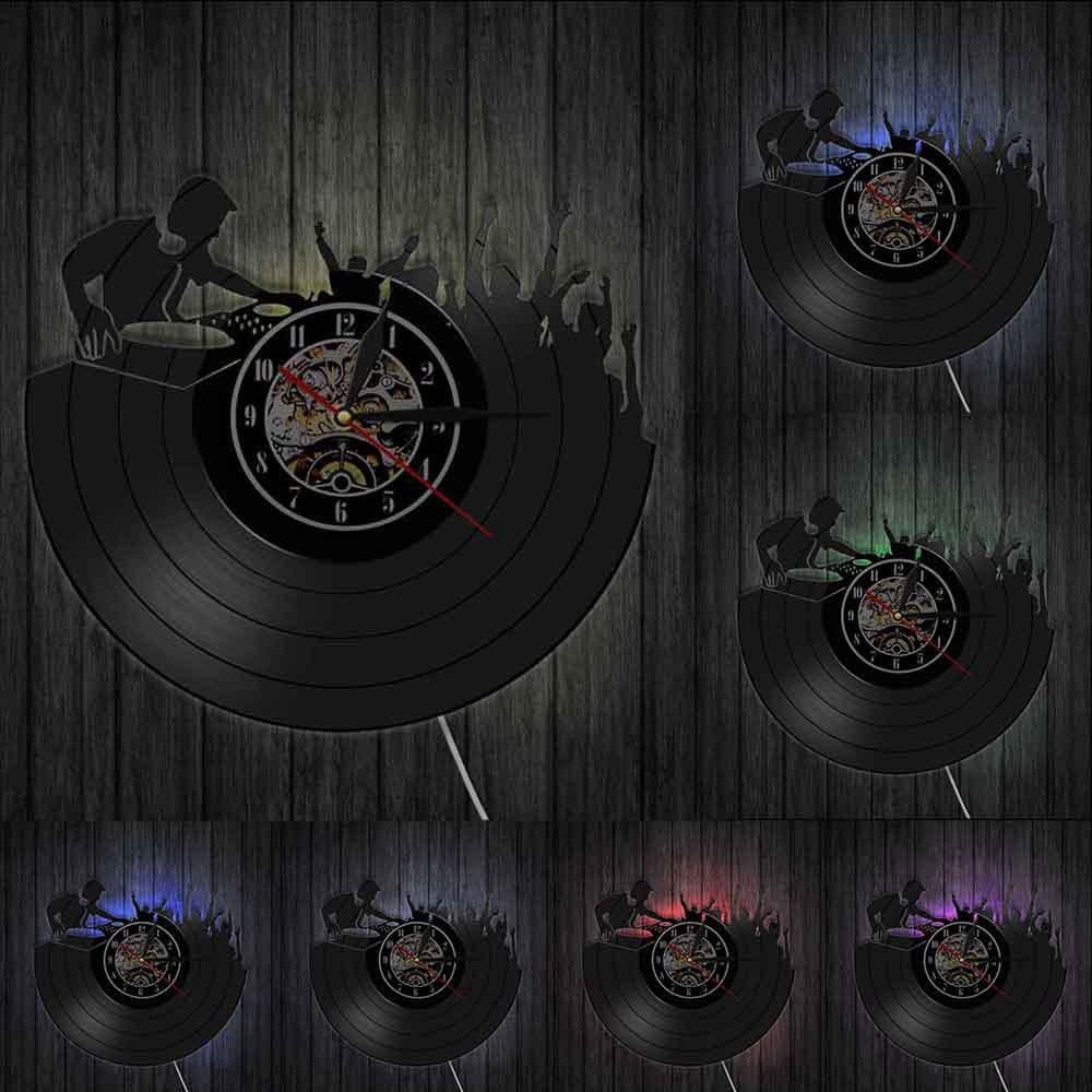 Night Club Music Festival DJ Booth Stage Turn Tables Night Club Wall ...