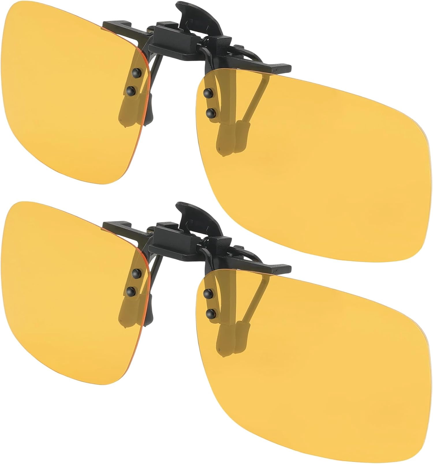 Night Driving Glasses 2 Clip Sunglasses Over Prescription Glasses Flip ...