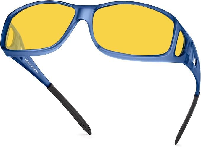 Night Driving Glasses Anti Glare Night Vision Yellow Tint Glare ...