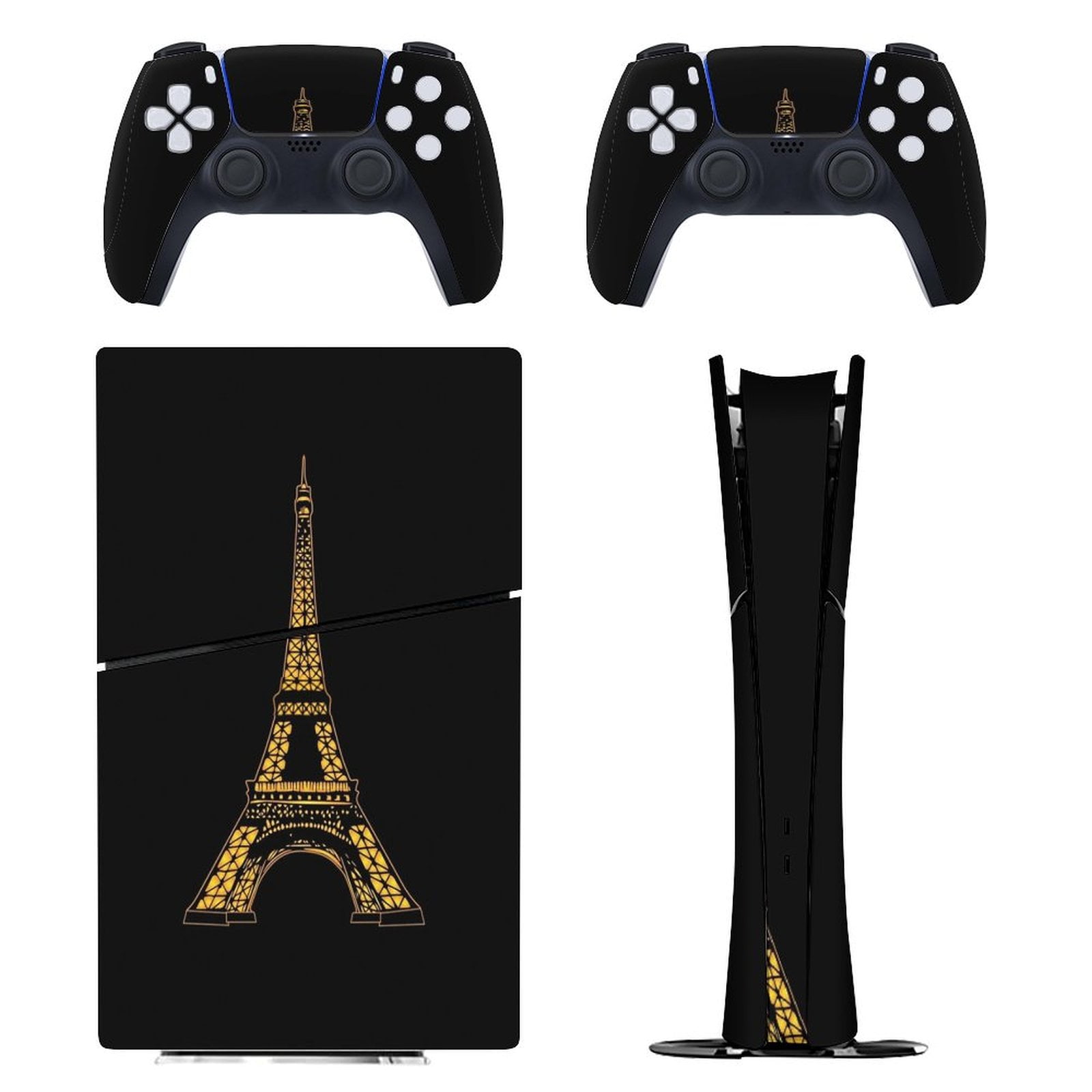 Night Eiffel Tower PS5/PS5 Pro/PS5 Slim Digital Disc Skin Sticker For ...
