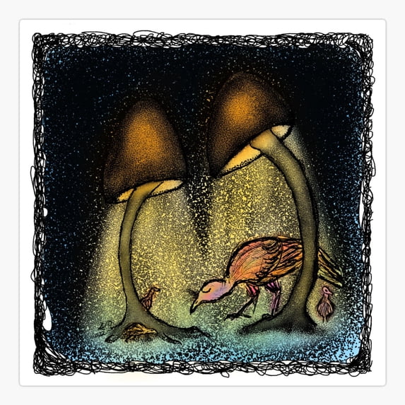 Night Foraging Sticker - Walmart.com