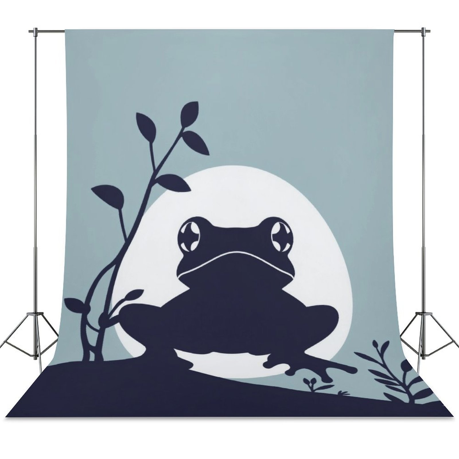 Night Frog Silhouette Photography Backdrops Adult Photostudio Props ...