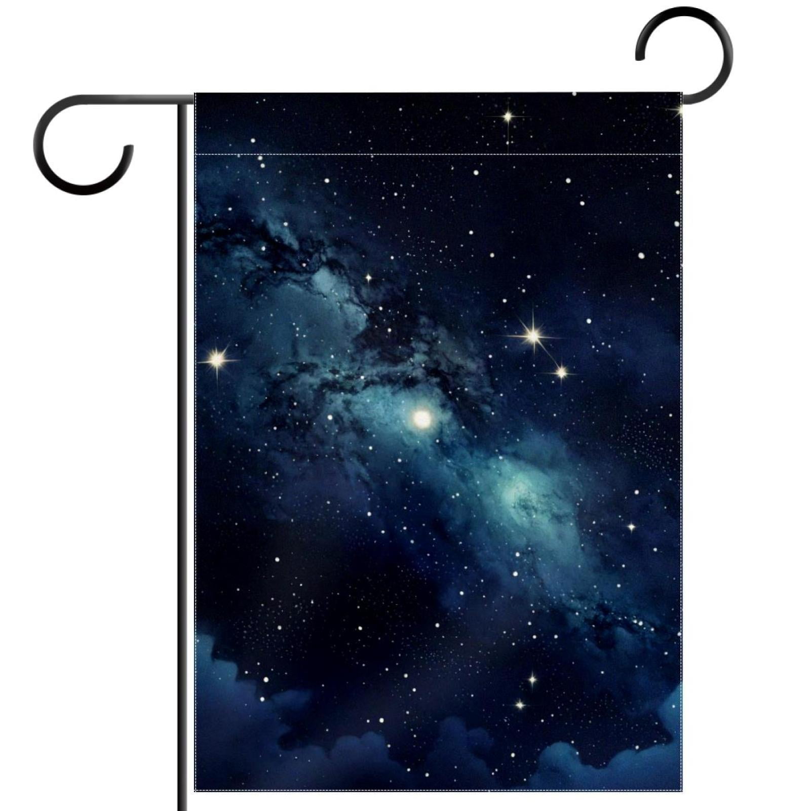 Night Galaxy Sky Constellation Double Sided Garden Flag Decorative ...