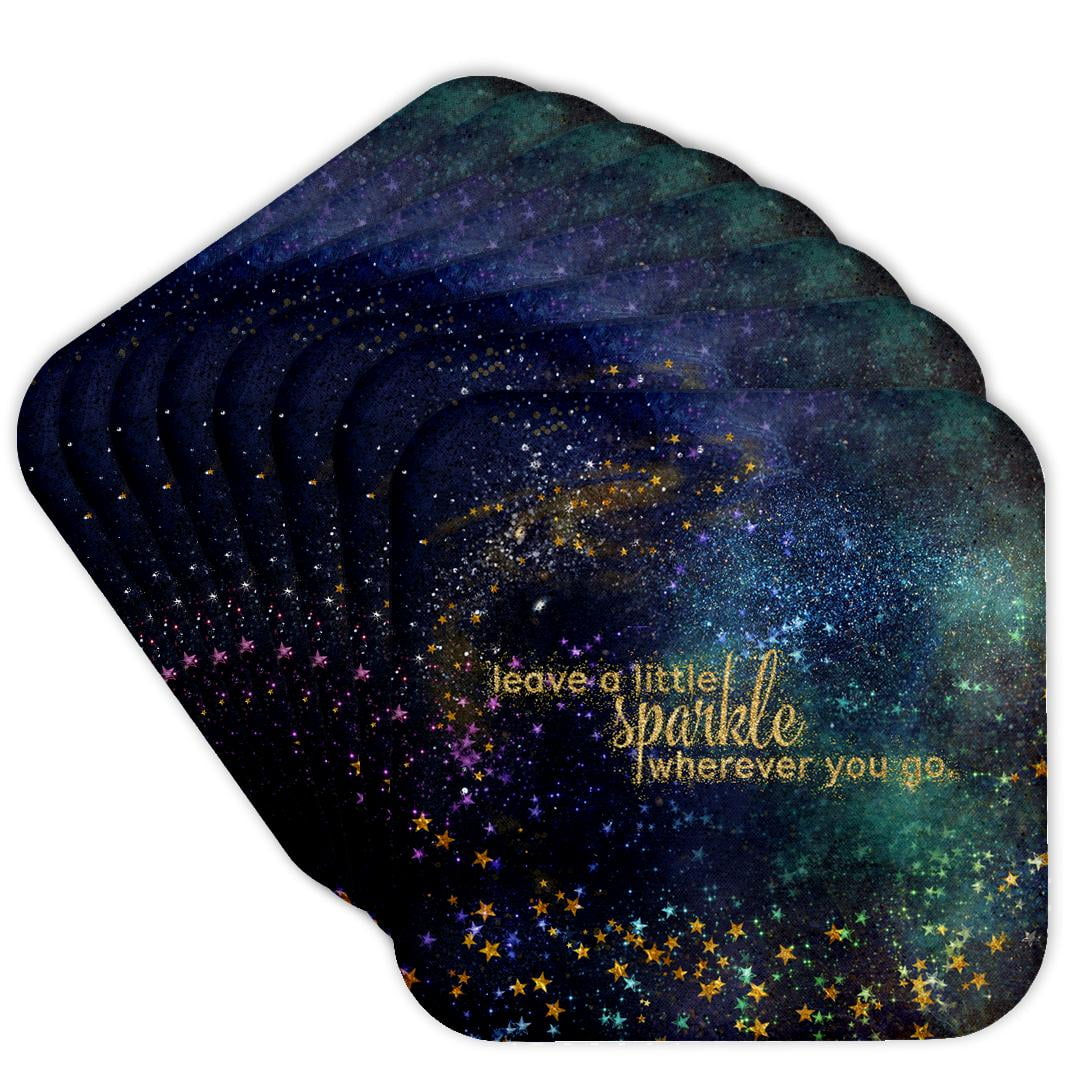 3drose, Night Gold Glitter Typography Star Stars Glitter Sparkle, Set ...